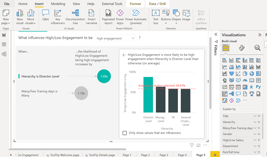 Power BI AI Visuals Part 2 – Key Influencers